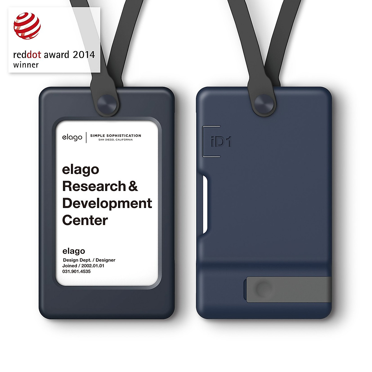 elago iD1 USB ID Card Holder (reddot Design Award Winner 2014) - Jean Indigo(USB Flash Drive Not Included)