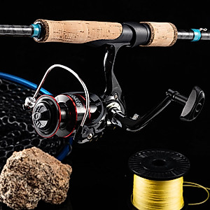 Goture 2Pcs Spinning Fishing Reel, Saltwater Freshwater Spinning Reel, Size 2000, 3000, 4000, Right/Left Handle Position, Ultra Smooth Lightweight Fishing Gear