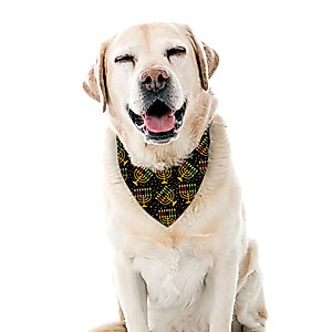 Kwanzaa Dog Bandana Kinara African American Harvest Holiday Decor Pet Puppy Collar Scarf Costume