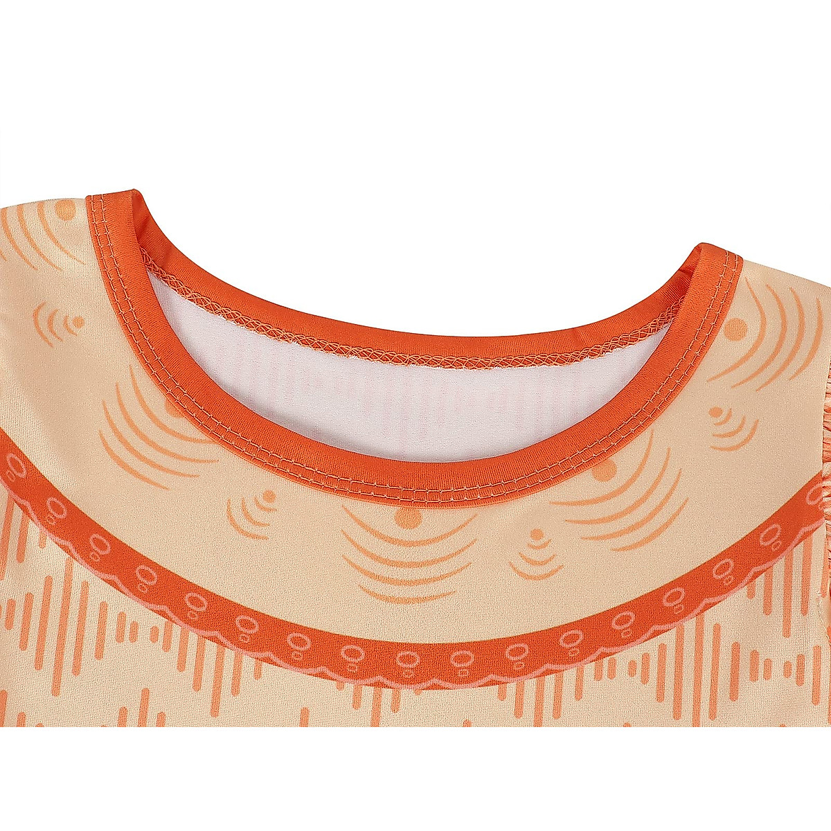 COTRIO Magic Family Dolores Costume Dress up for Girls Birthday Party Fancy Dress Toddler Kids Halloween Cosplay Outfits Role Play Clothes Pretend Play Dresses Size 5T (4-5 Years, Orange, 120)