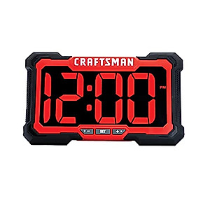 Craftsman 11” LED Digital Clock with VERSATRACK™ Compatibility