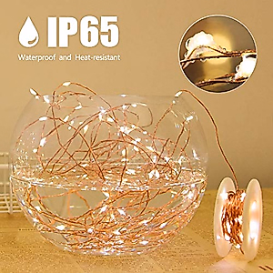 HSicily Fairy Lights Plug in, 33ft 100 LED Fairy Lights for Bedroom, Twinkle Lights with Remote Timer 8 Modes String Lights for Christmas Thanksgiving Patio Wedding Party Indoor Outdoor Decor