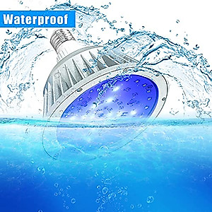 Pool Lights,120V 40W RGBW Color Splash led Pool Light Bulb for inground Pool, E26 Replacement Bulb for 500W Pentair and Hayward Fixture (120V-RGB+White)