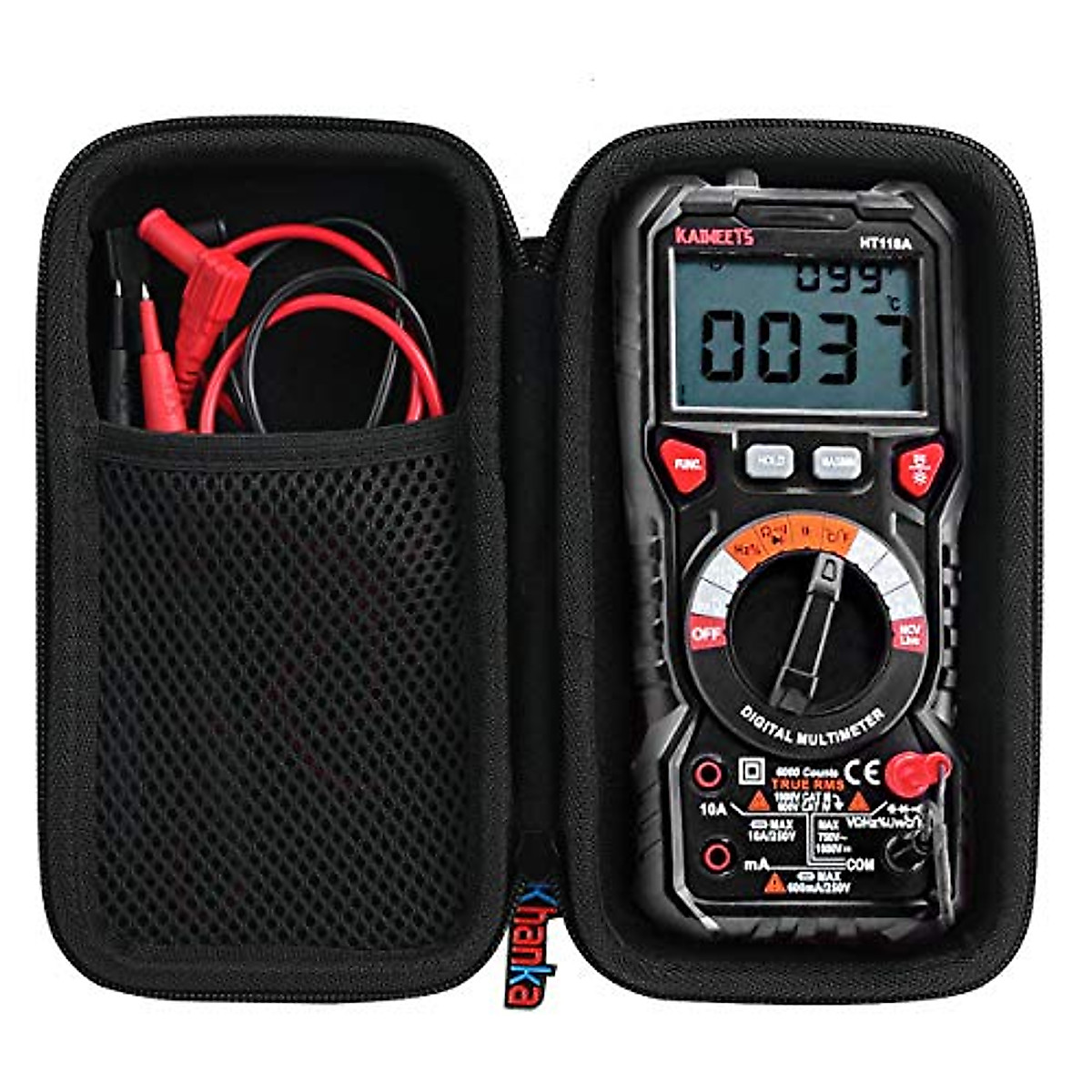 Khanka Hard Travel Case Replacement for KAIWEETS Digital Multimeter, TRMS 6000 Counts Volt Meter Auto Ranging