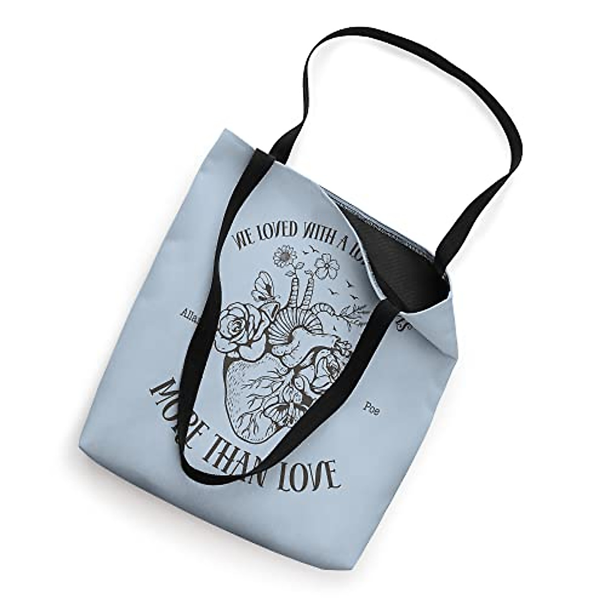 Edgar Allan Poe Raven booktok bookish merch Tote Bag