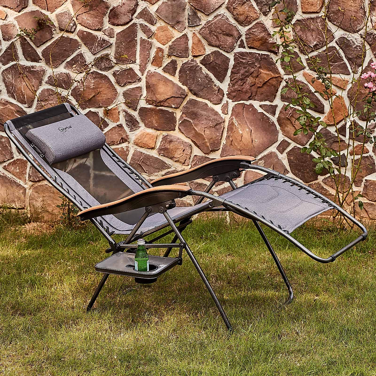 PORTAL Zero Gravity Chair, Oversized, Grey-1 Pack