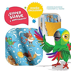 LA GRANJA DE ZENÓN Flannel Blanket 1 Square El Reino Infantil | Super Soft Plush Throw Blanket | Kids Bedroom Decor