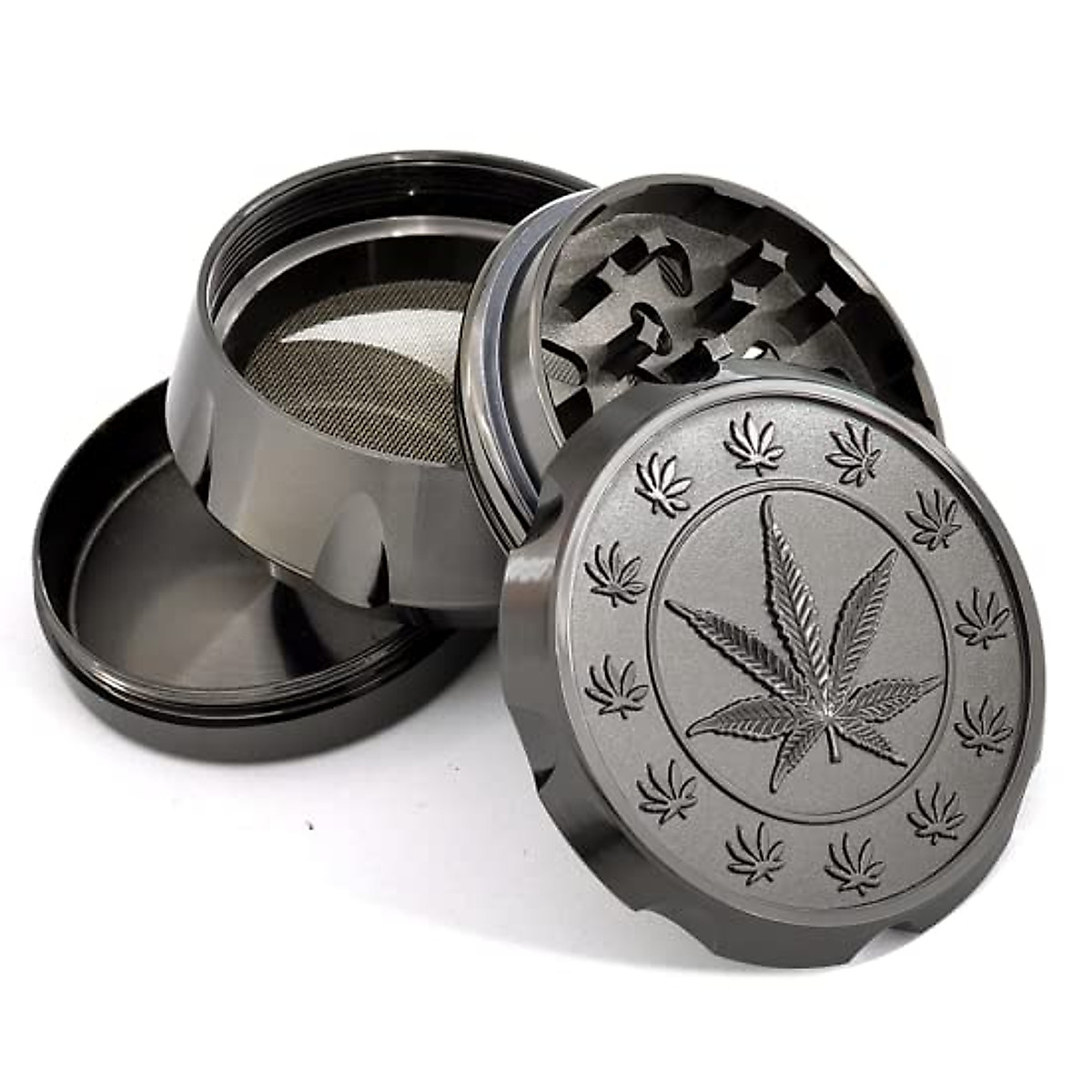 Novelty Spice Grinder/herbs grinder | 2 Inch spice mill / 5 Pieces | 2" Charcoal Grinder