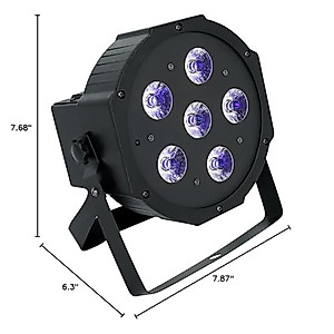 (2) Rockville Battery PAR 61 Rechargeable RGBWA+ DMX DJ Wash Lights+Remotes