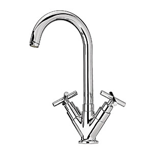 Whitehaus Collection WHLX79572-C Luxe Bath Faucet, Polished Chrome