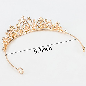 Aprince Crowns for Women Crystal Tiara Crown Princess Crowns Headband Tiaras for Women Girls Crown Wedding Tiara Headband Princess Crown Hair Accessories for Prom Birthday Costume Party