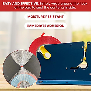 T.R.U. UPVC-24BS Red Poly Bag Sealing Tape: 3/8 in. x 180 yds. (Pack of 1)