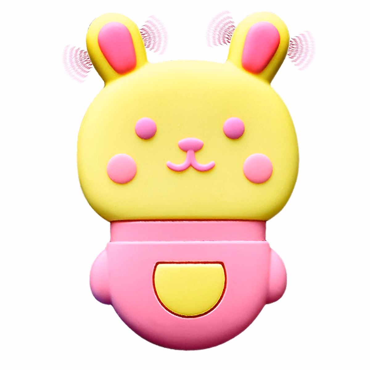 Baby Teething Toys, Caromolly Vibrating Teether Toy, Teether Toys for Babies 0-12 Months, Electric Soothing Teether for Sensory Exploration and Teething Relief, Cute Cartoon Shape, BPA-Free