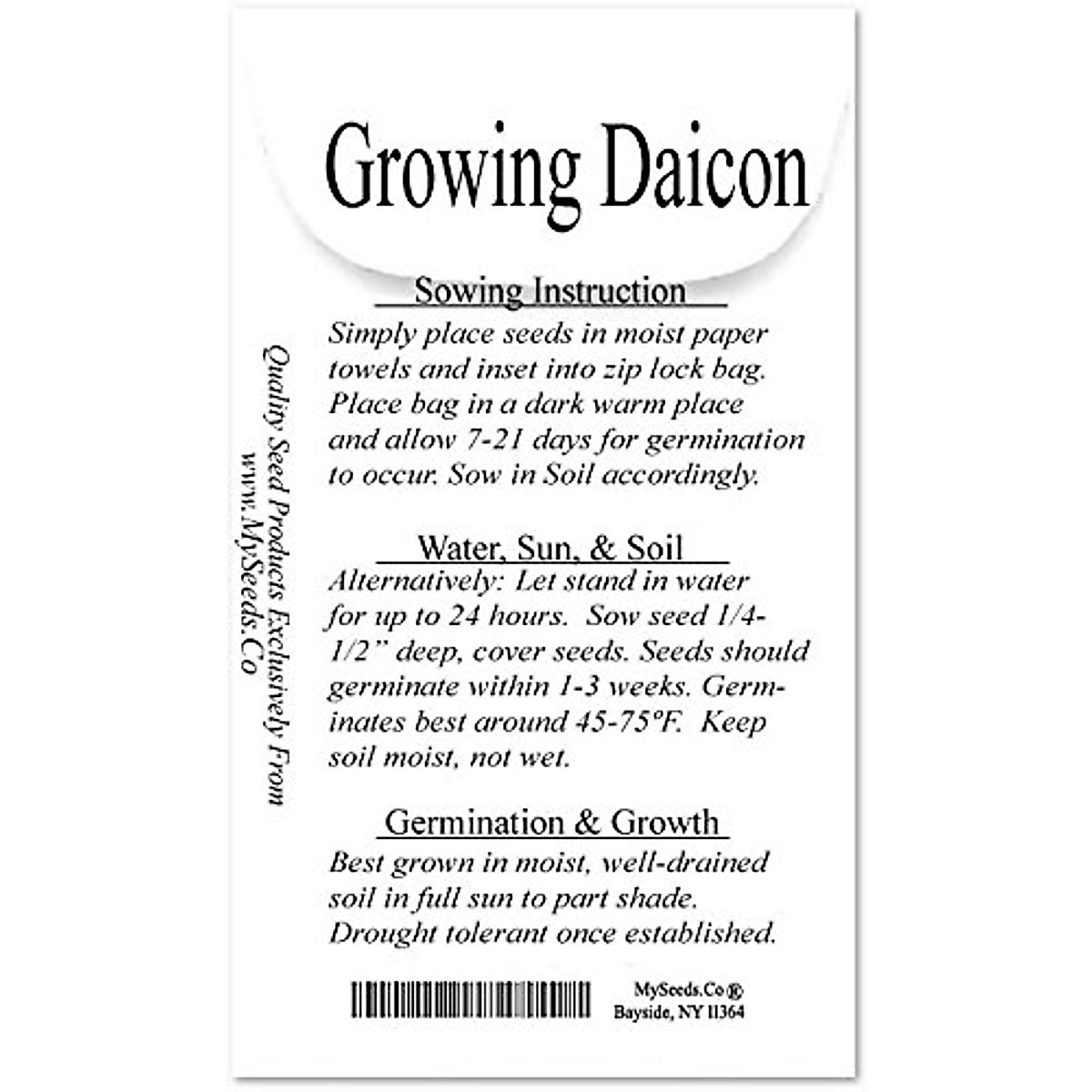 Big Pack - (3,000) Japanese Daikon - Daikon Radish Seeds - Japanese Radish - Non-GMO Seeds by MySeeds.Co (Big Pack - Daicon Radish)