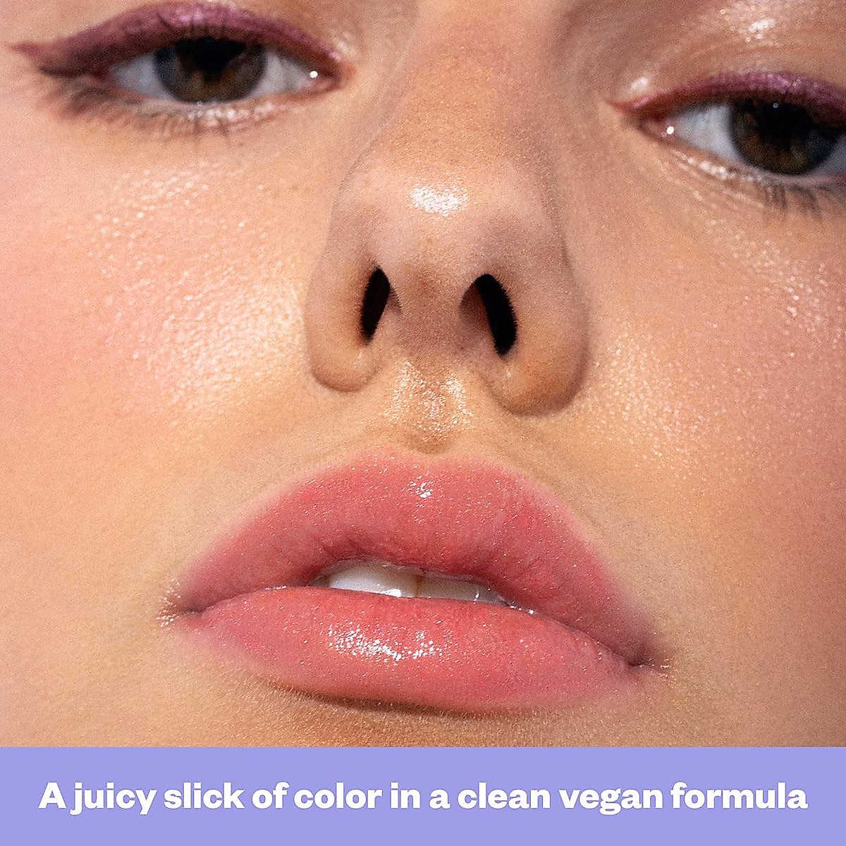 Kosas Wet Lip Oil Gloss - Hydrating Lip Plumping Treatment with Hyaluronic Acid & Peptides, Non-Sticky Finish (Malibu)