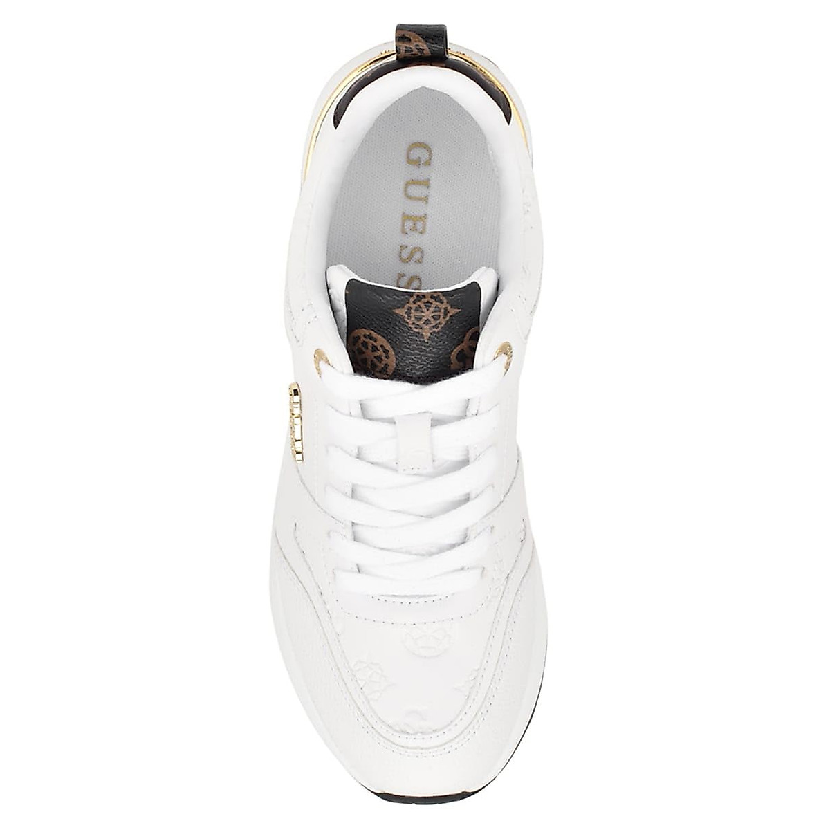 Guess Women's KADLIN Sneaker, White 140, 10