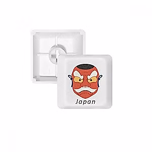 DIYthinker Traditional Japanese Local Ghost Head Keycap Mechanical Keyboard PBT Gaming Upgrade Kit