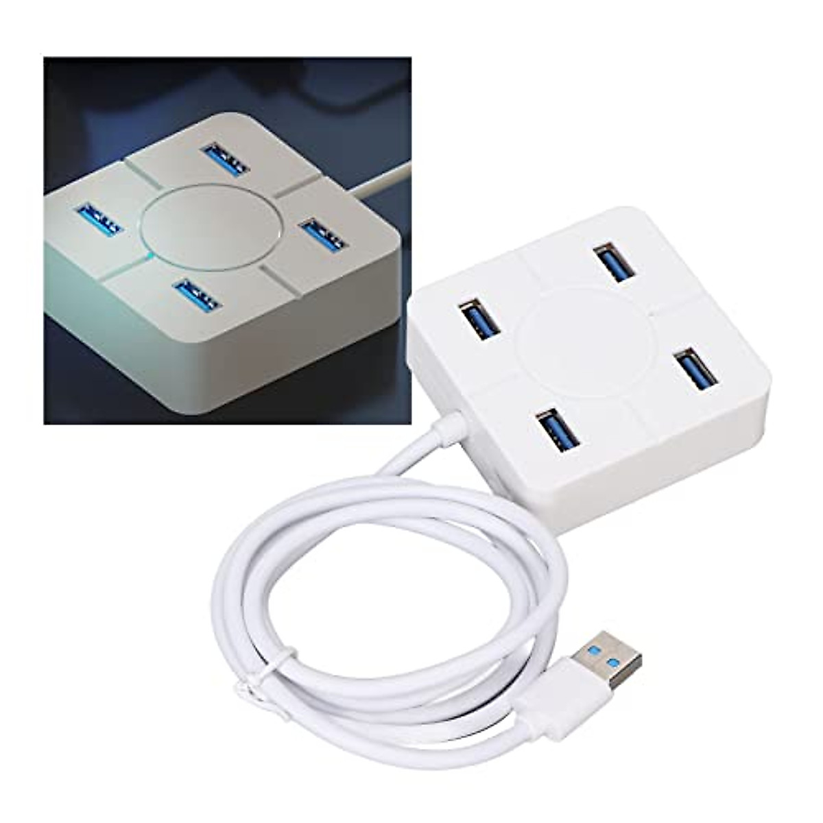 BRDI USB Hub, USB Extender 300MB/S Long Service Life for Notebook for External Hard Drives