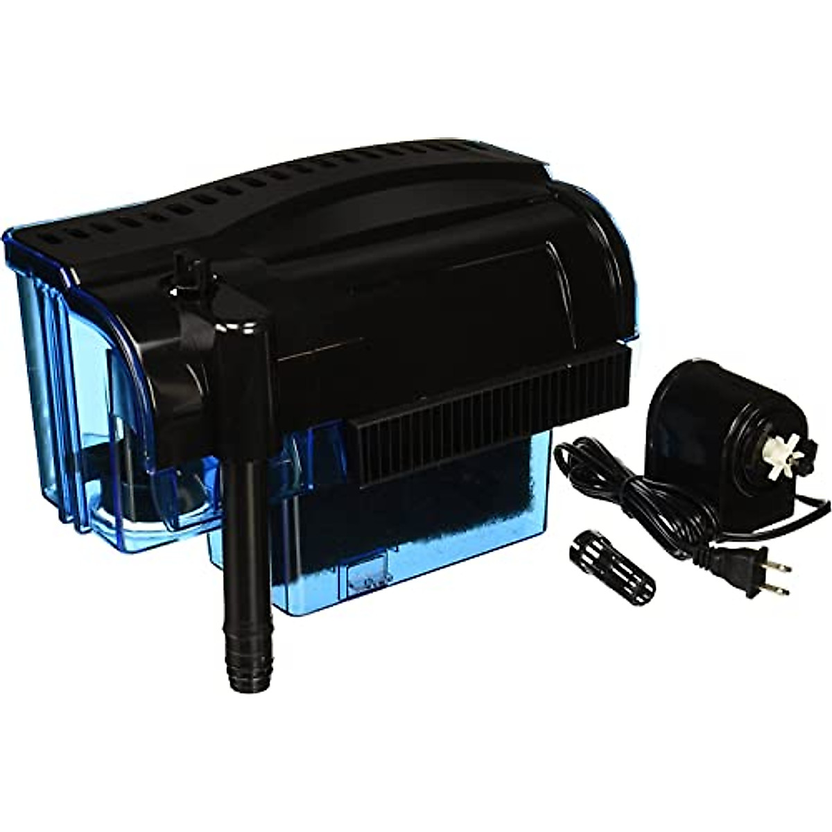 Penn-Plax Cascade 300 Power Filter – Hang-On Filter with Quad Filtration – Great for Freshwater and Saltwater Setups