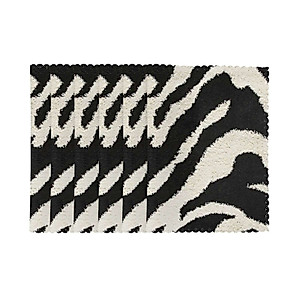 Zebra Animal Print Heat-Resistant Placemats Set of 6,Kitchen Restaurant Washable and Non Slip Tableware Mat 12x18 in