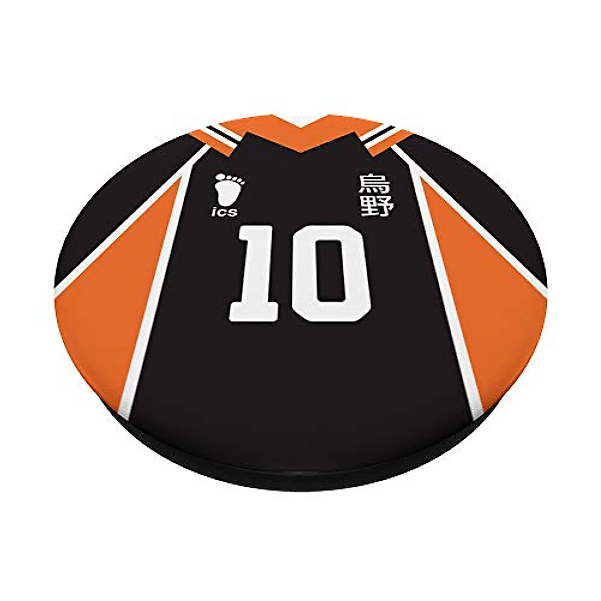 #10 Crow Team BlackOrange Jersey Volleyball Anime Fly Banner PopSockets Grip and Stand for Phones and Tablets