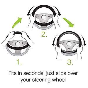 Plasticolor 006725R01 Ford Elite Premium Logo Steering Wheel Cover