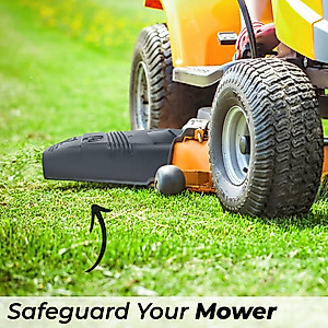 VIRTIONZ 42" Compatible Replacement for Craftsman Riding Mower Deck Deflector Shield 130968 with MOUNTING Hardware