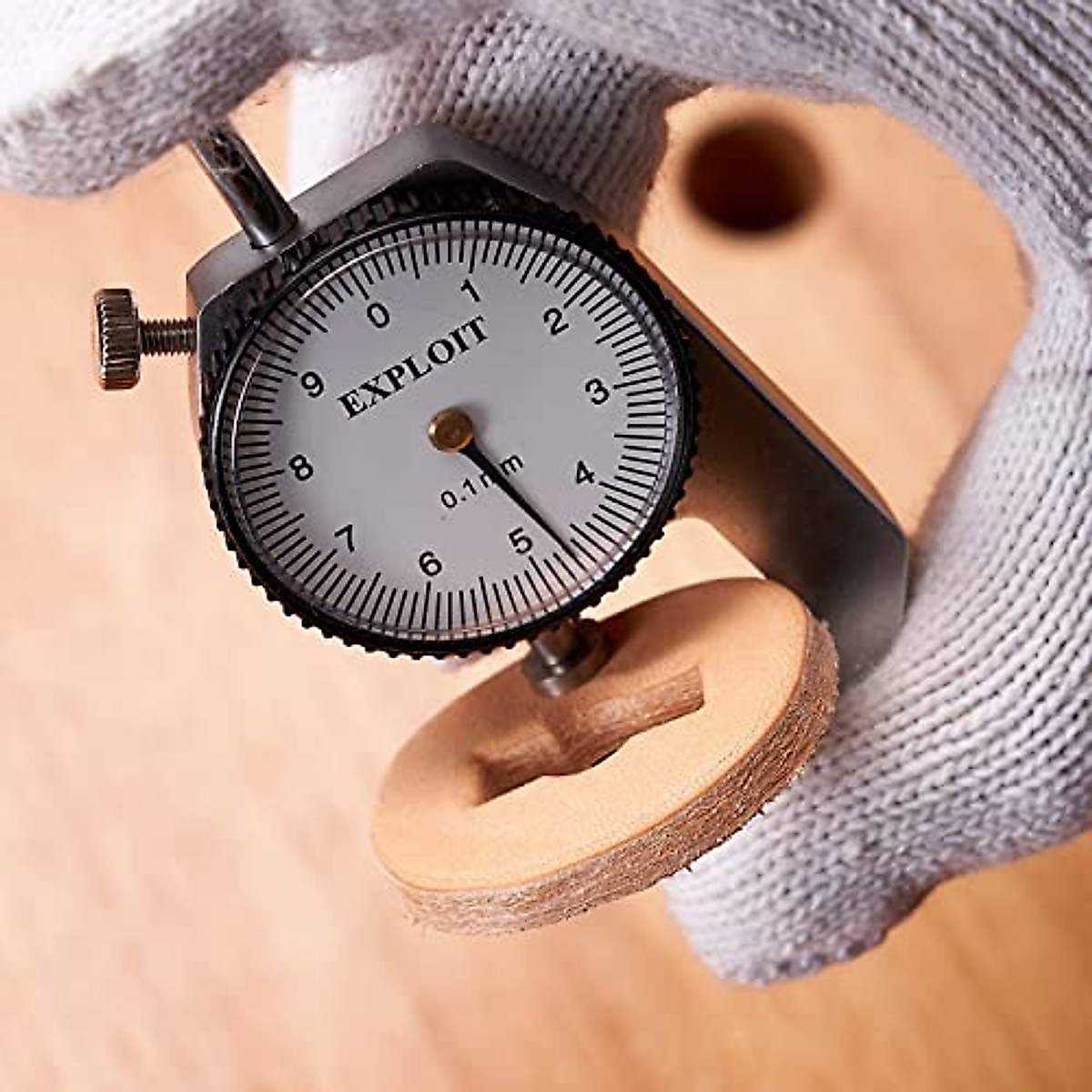 6" Inches Cowhide Leather Handle Washers for Knives and Other Tools - Oval - 1.56 x 1.25 x 0.2 Inches - High Griping - Durable Surfaces