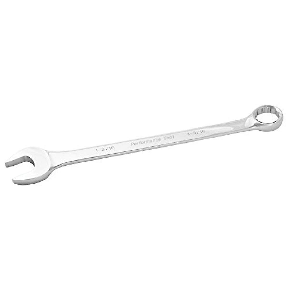 Performance Tool W30238 SAE Combo Wrench of Hardened Chrome Alloy Steel with Box End for Increased Torque, 1-3/16-Inch