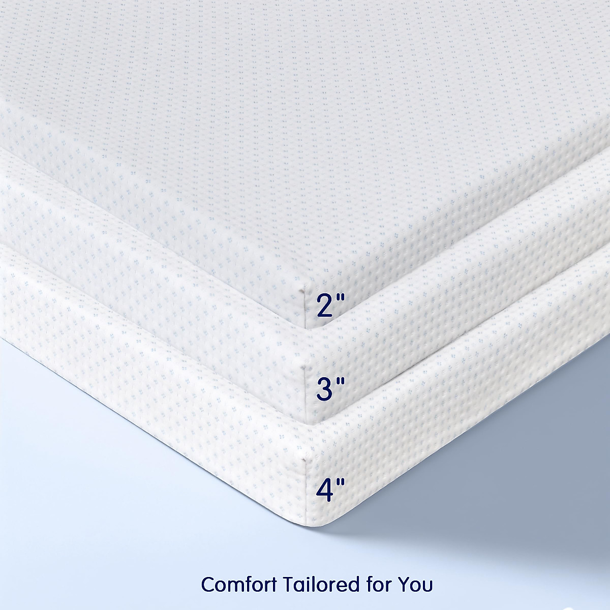 Subrtex Mattress Topper, Gel-Infused Memory Foam Mattress Topper, High Density Cooling Bed Topper Pad with Breathable Removable Fitted Cover CertiPUR-US Certified (2 Inch, King)