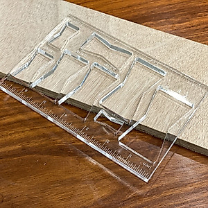 ETFOBMI Router Template for Woodworking, 8 in 1 Router Jig Bow tie Template Jia for Woodworking, Butterfly Inlay Template Decorative Bowtie Router Template