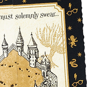 Hallmark Harry Potter Birthday Card (Marauder's Map)