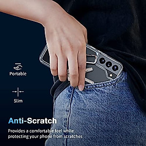 LK [5-in-1 for Samsung Galaxy S22 Case 5G, with 2 Pack Tempered Glass Screen Protector & 2 Pack Lens Protector, Matte-Finish, All-Round Protection, Shockproof, Anti-Scratches Kit for Galaxy S22