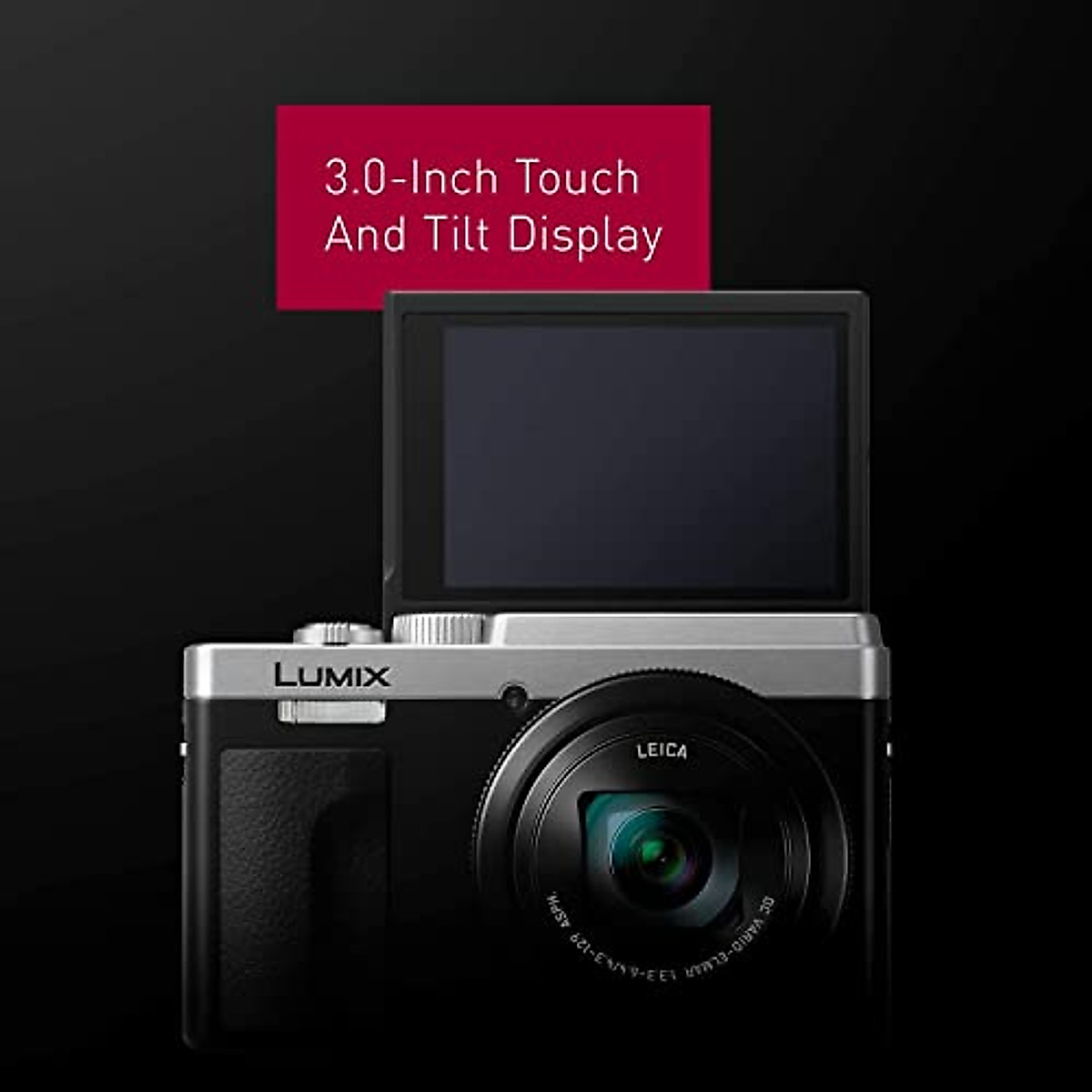 Panasonic LUMIX ZS80D 4K Digital Camera, 20.3MP 1/2.3-inch Sensor, 30X Leica DC Vario-Elmar Lens, F3.3-6.4 Aperture, WiFi, Hybrid O.I.S. Stabilization, 3-Inch LCD, DC-ZS80DS (Silver)