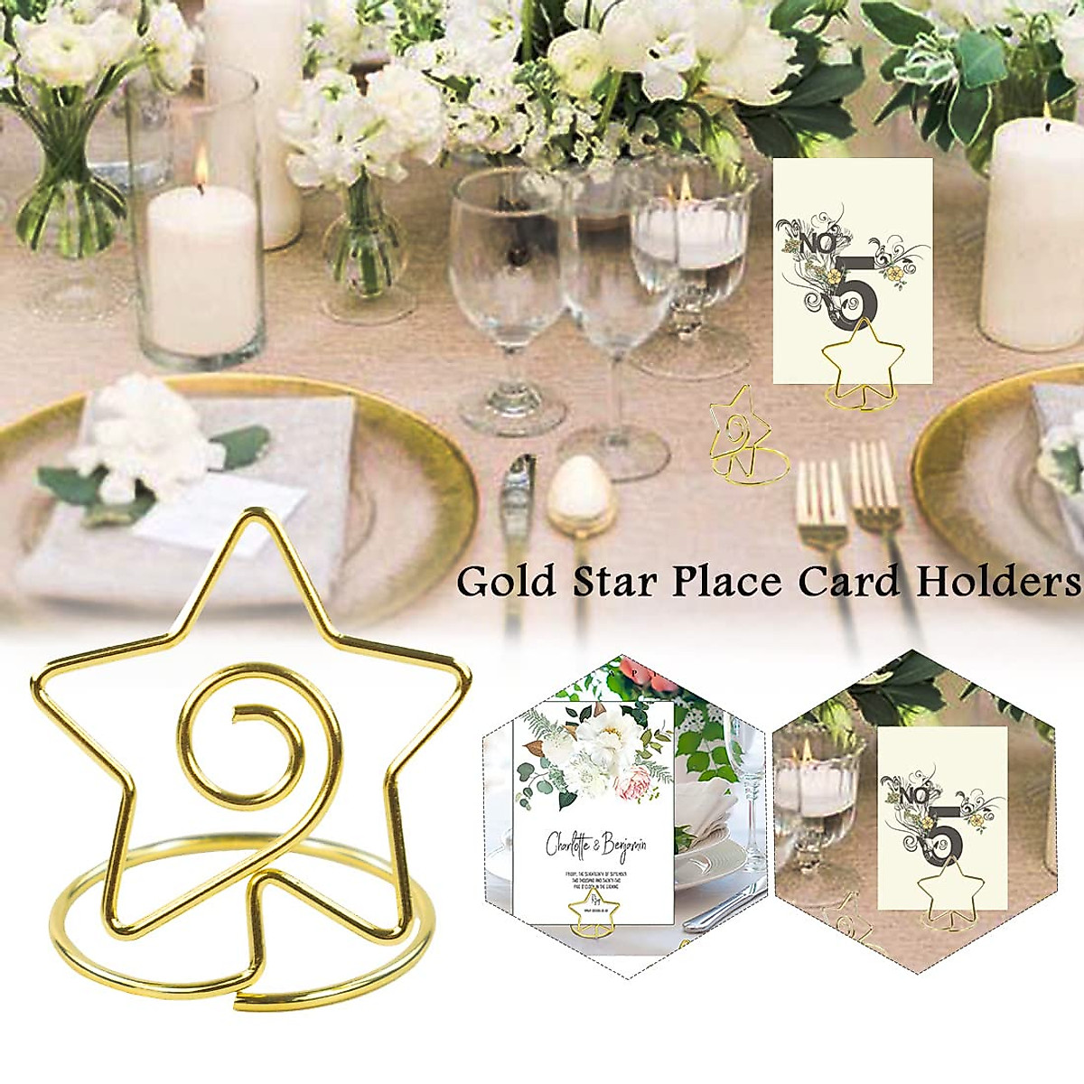 20Pcs Wedding Table Number Stand Place Card Holders for Table Setting Mini Table Menu Display Holder Stand for Memo,Cards,Pictures in Wedding,Birthday Party,Anniversary