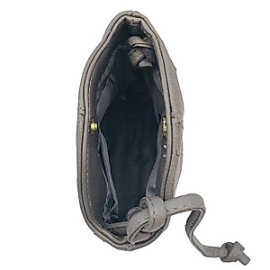 Silver Fever® Leather Travel Cross Body Handbag (Purple Debossed)