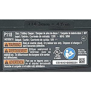 Ryobi 18-Volt Dual Chemistry Charger P118 (Bulk Packaged)