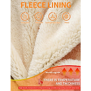 Gihuo Men's Winter Fleece Pants Sherpa Lined Sweatpants Straight Leg Active Running Sweat Pants Comfy Lounge Pants (2# Black, Large)