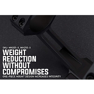 Monstrum 1-4x20 Rifle Scope with Rangefinder Reticle | V.2 H-Series Cantilever Scope Mount | Flat Dark Earth | Bundle