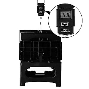 Topfun 8" 17" Folding 2-Step Stool, Non-Slip Fold Stools for Adults or Kids, Hold up to 300 lbs, Portable Footstool for Kitchen Home Toilet Bedroom Office RV