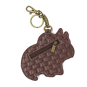 Chala Charming Crossbody Bag Shoulder Handbag With Flap Top and Zipper Brown (Coin Purse_ Dinosaur Triceratops)