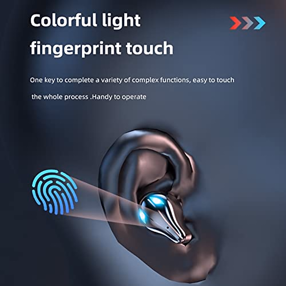 Wireless Earbuds Bluetooth in Ear Light-Weight Headphones Built-in Microphone Immersive Premium Sound with Charging Case NB4