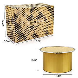 Citronella Candles Outdoor, Citronella Candles, 24 Pack Candle, 240H Burning for Natural Soy Candle, Citronella Candle, Portable Camping Candles Set for Patio Garden Balcony BBQ, Gifts for Summer