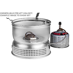 TRANGIA 25-23 Duossal 2.0 Camping Stove Kit with Stainless Steel Lined Pans,25-21