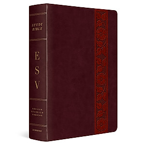 ESV Study Bible, Large Print (TruTone, Mahogany, Trellis Design)