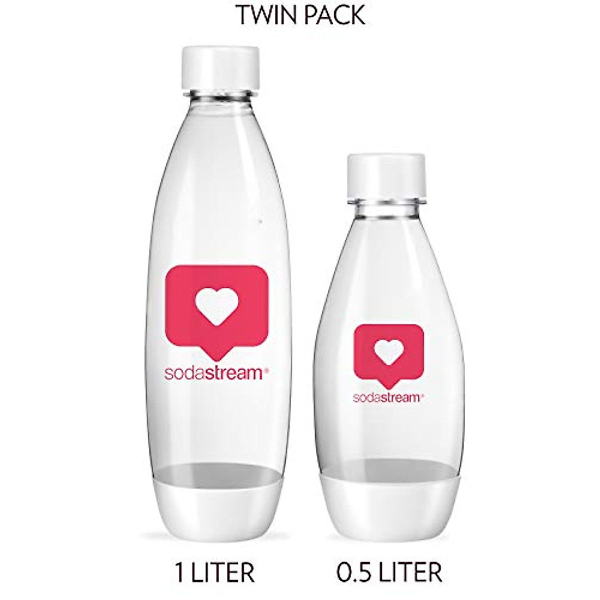 SodaStream 1L Bottle + 0.5L Twin Pack - Mother's Day Limited Edition, Pink