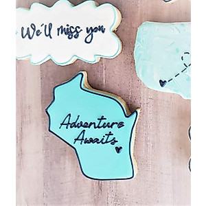 Wisconsin State Cookie Cutter 4" Made in USA by Ann Clark