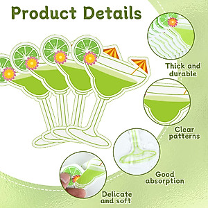 100 PCS Martini Margarita Napkins Bachelorette Fiesta Decorations Martini Margarita Bar Birthday Party Dessert Napkins for Mexican Fiesta Carnival Bachelorette Bridal & Baby Shower Party Supplies