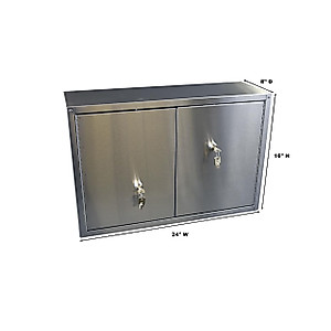 Omnimed Jr Vault Twin Door Narcotics Cabinet (24" W X 16" H X 8" D)
