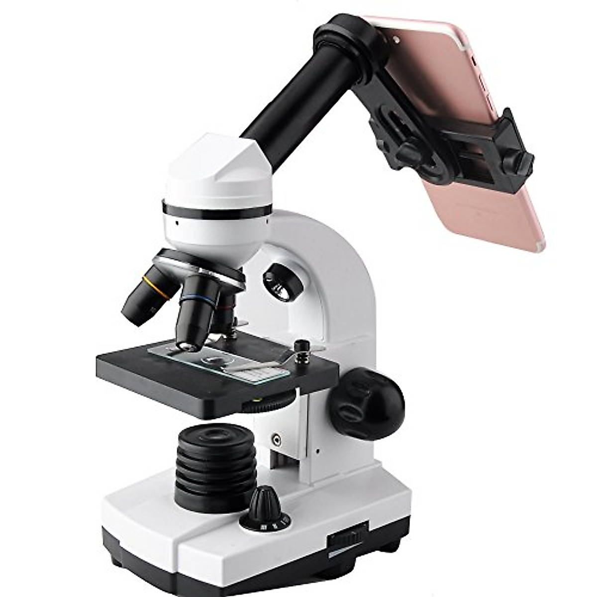 Gosky Microscope Lens Adapter, Microscope Smartphone Camera Adaptor - for Microscope Eyepiece Tube 23.2mm, Built-in WF 16mm Eyepiece - Capture and Record The Beauty in The Micro World